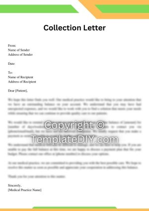 Medical Collection Letter Sample Template Examples PDF Word
