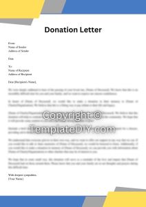 Memorial Donation Letter Sample with Examples [Word]