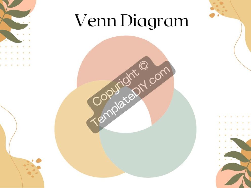 3 Circle Venn Diagram Printable Template PDF, Word