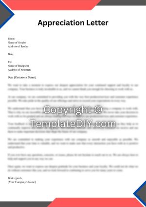 Customer Appreciation Letter Sample Template with Examples