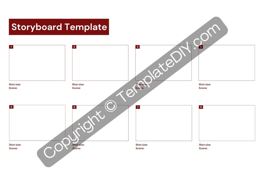Storyboard Template Printable in PDF, Word [Editable]