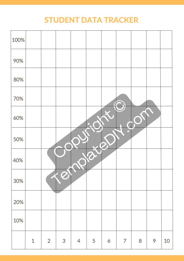 Student Data Tracker Template Printable PDF, Word, Excel