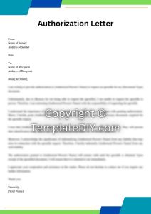 Apostille Authorization Letter Sample | Editable Word Template