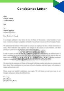 Business Condolence Letter Sample with Examples [Word]