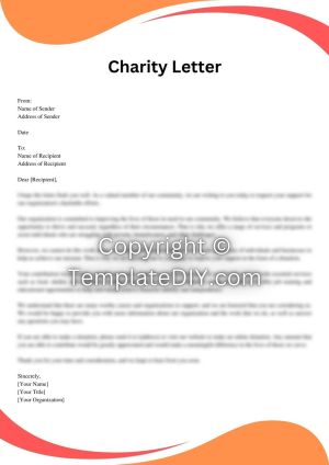 Charity Request Letter Sample Template with Examples