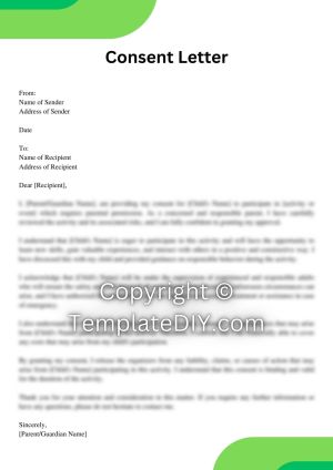 Parent Consent Letter Sample with Examples [Word Editable]