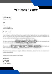 Tax Verification Letter Sample with Examples [Word]