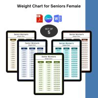 Weight Chart for Senior Women | Printable PDF & Word Template
