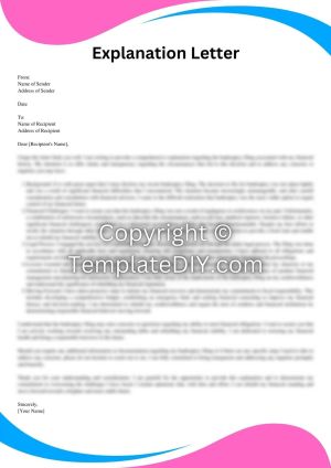 Bankruptcy Letter of Explanation Sample with Examples