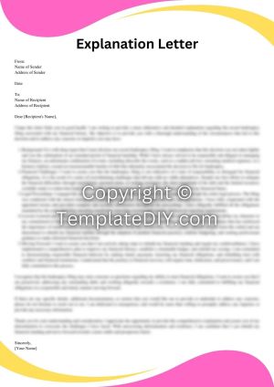 Bankruptcy Letter of Explanation Sample with Examples
