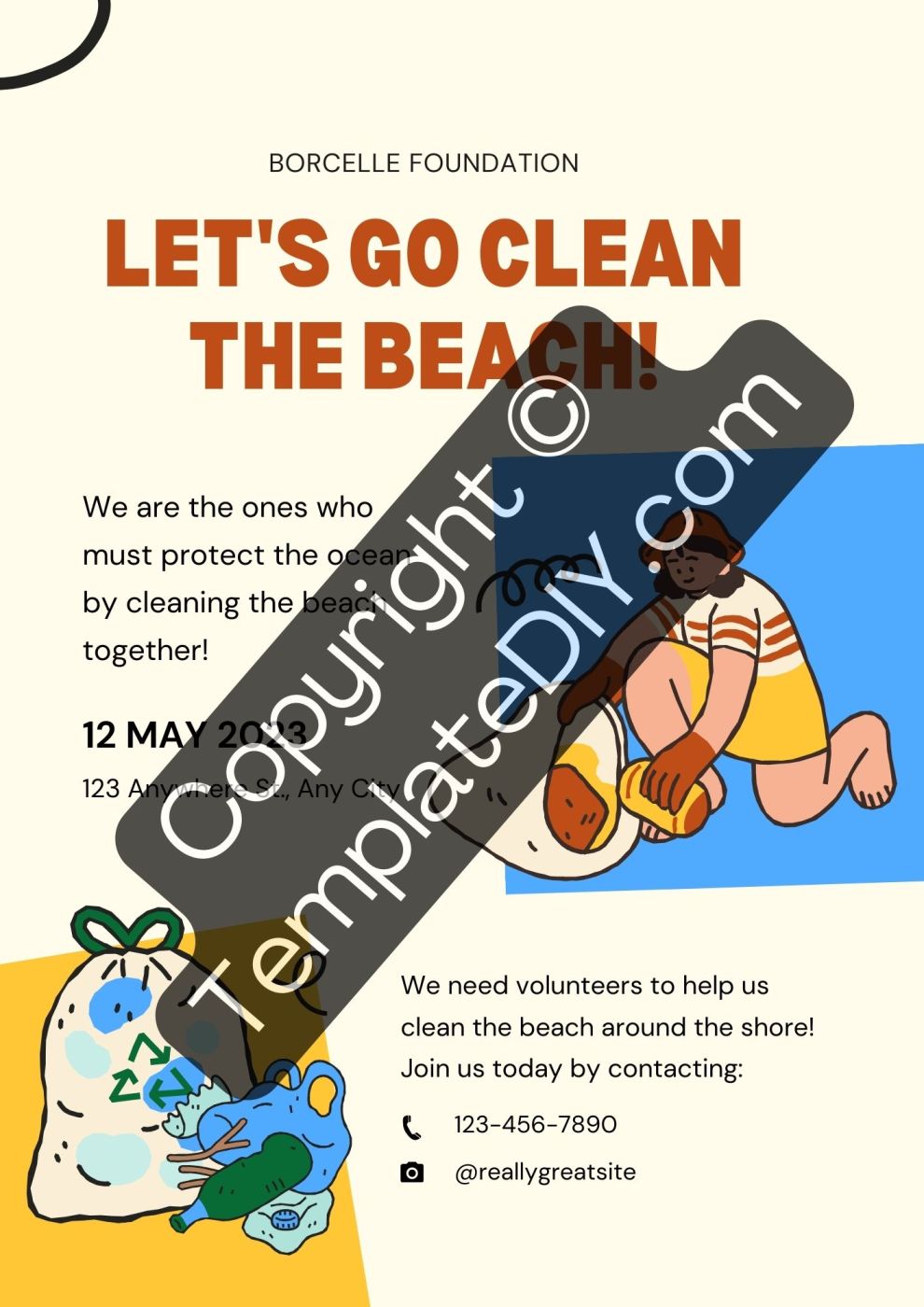 Campaign Poster Template Printable PDF, Word [Editable]