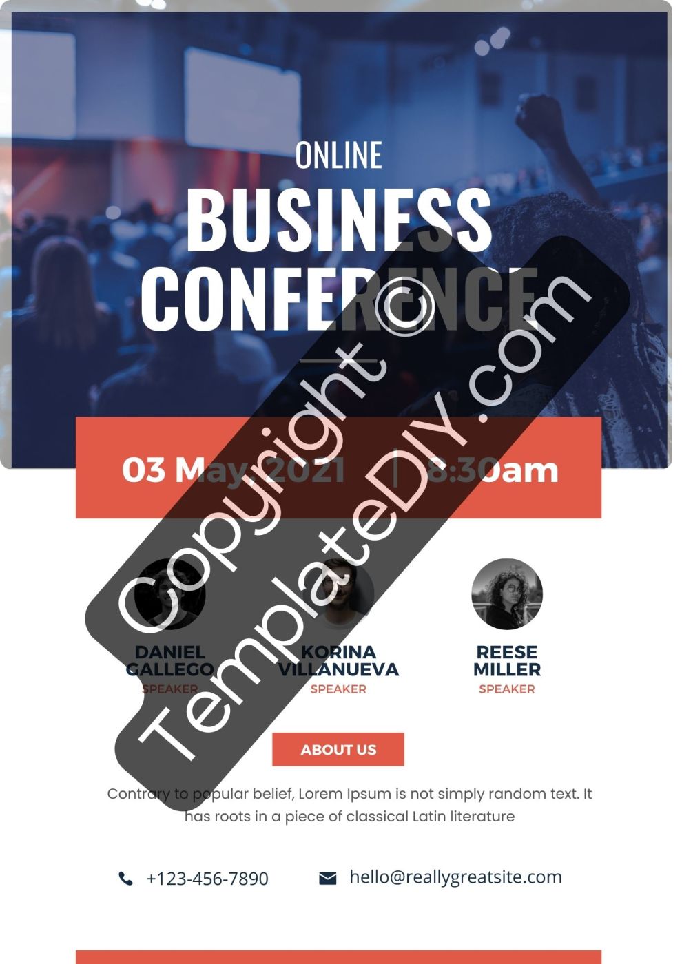 Conference Poster Template Printable PDF, Word [Editable]