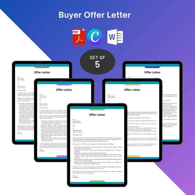 Buyer Offer Letter Sample Template with Examples [Word]