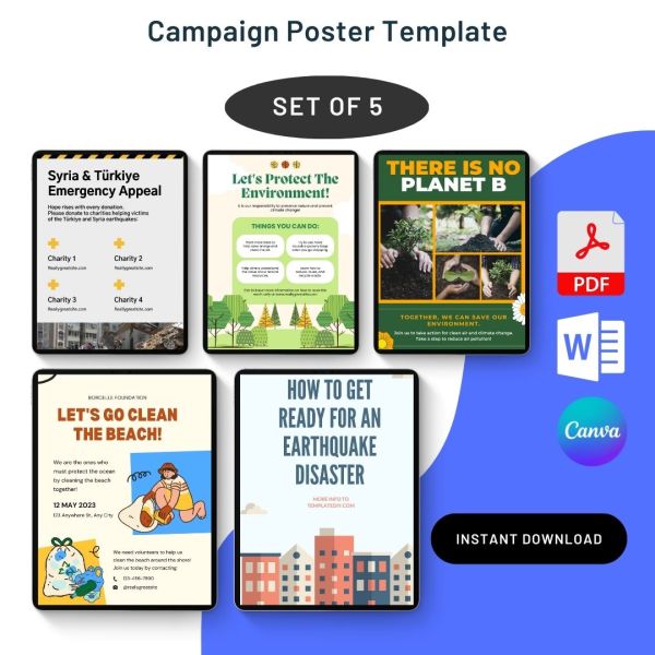 PowerPoint Poster Template Printable PDF, Word [Editable]