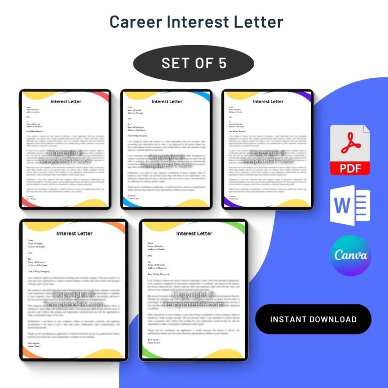 Career Interest Letter Sample with Examples [Word]