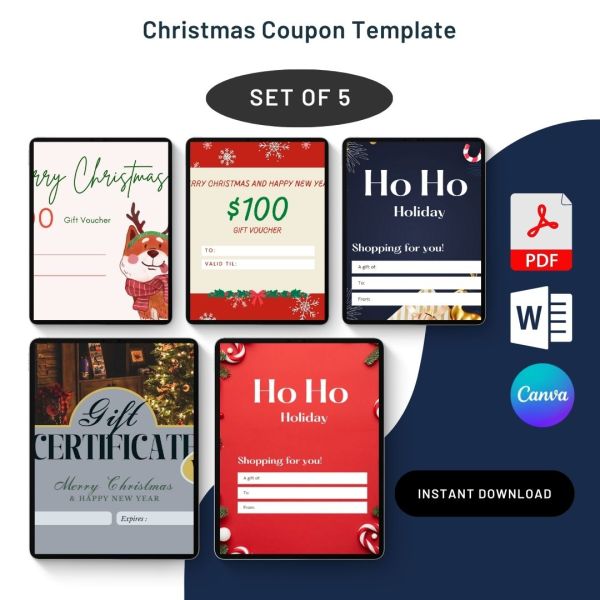 Gift Coupon Template Printable PDF, Word [Editable]