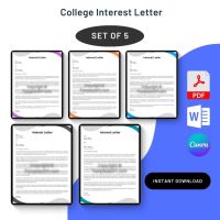College Interest Letter Sample with Examples [Word]