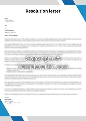 Customer Complaint Resolution Letter Sample with Examples