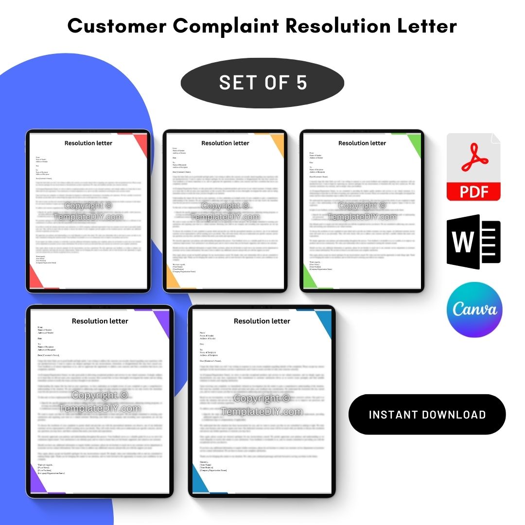 Customer Complaint Resolution Letter Sample with Examples
