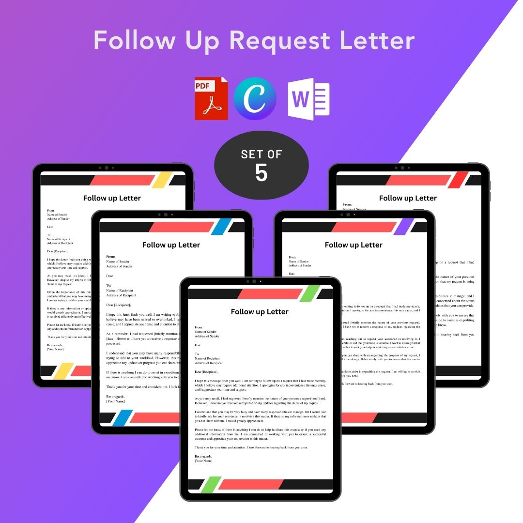 Follow Up Request Letter Sample Template with Examples