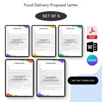 Food Delivery Proposal Letter Sample with Examples [Word]