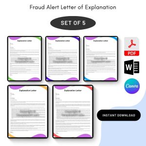Fraud Alert Letter of Explanation Sample with Examples