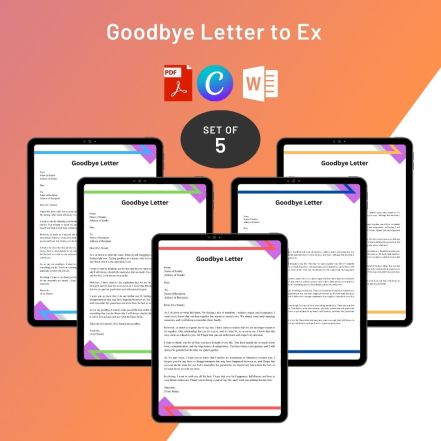 Goodbye Letter to Ex Sample with Examples [Word Editable]