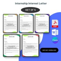 Internship Interest Letter Sample with Examples [Word]