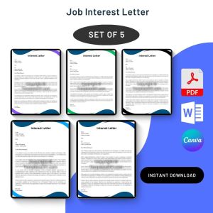 Job Interest Letter Sample with Examples [Word Editable]