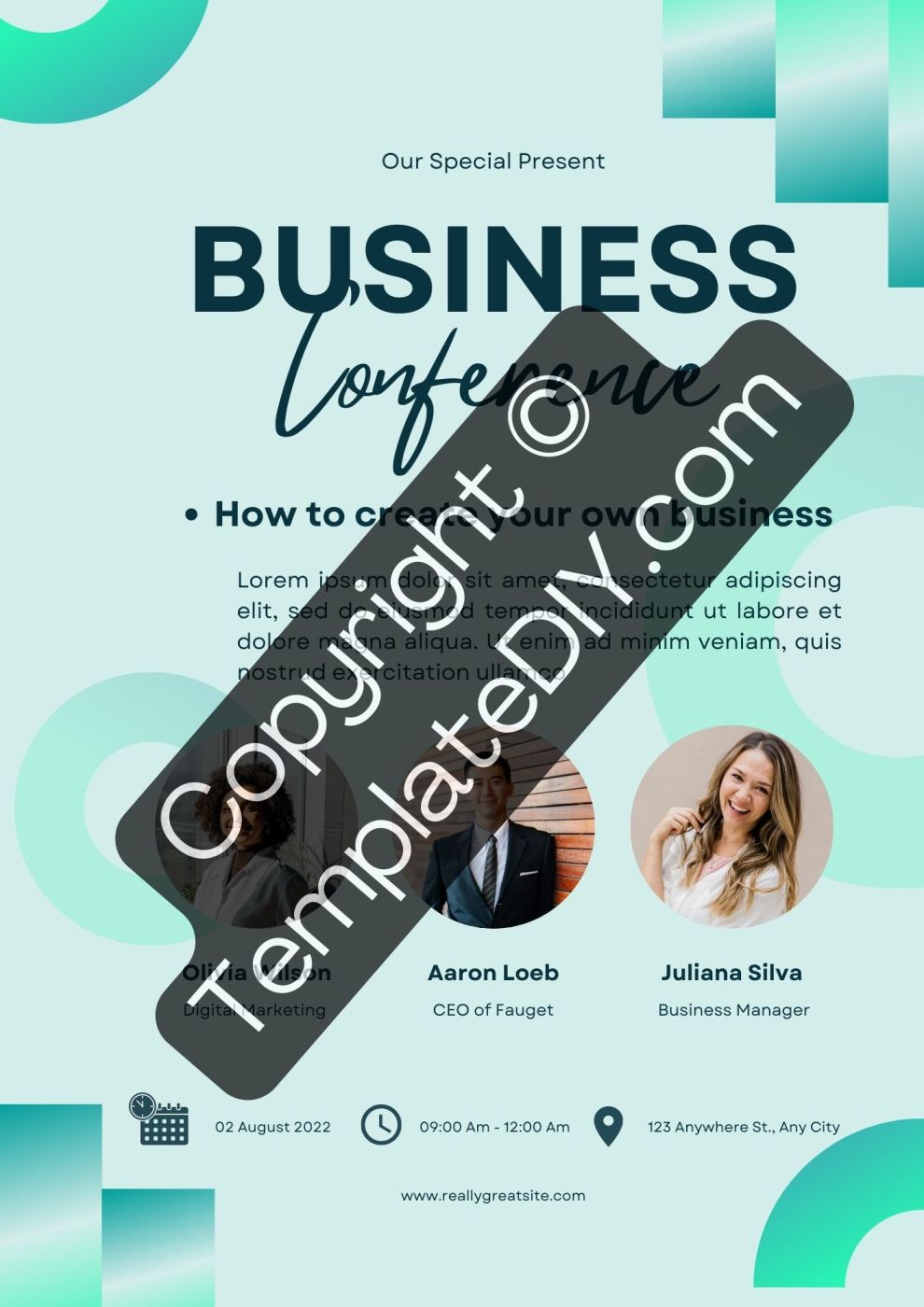 Conference Poster Template Printable PDF, Word [Editable]