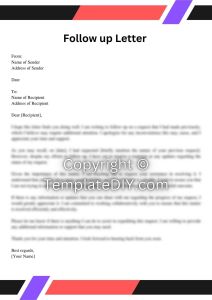 Follow Up Request Letter Sample Template with Examples