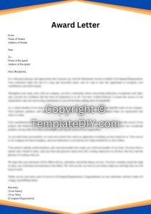 Retirement Award Letter Sample with Examples [Word Editable]