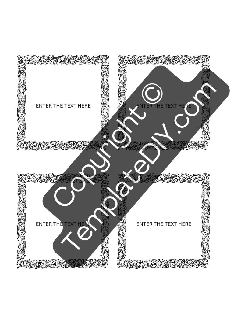 Task Card Template Printable PDF, Word [Editable]