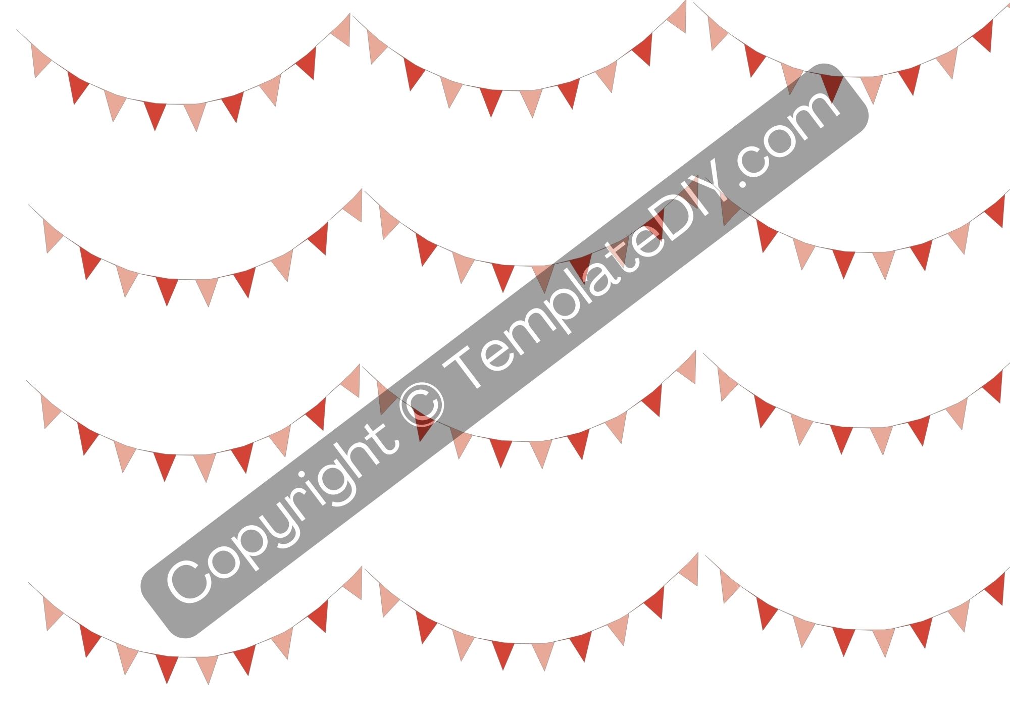 Printable Triangle Banner Clip Art Free Pennant Banner Clipart