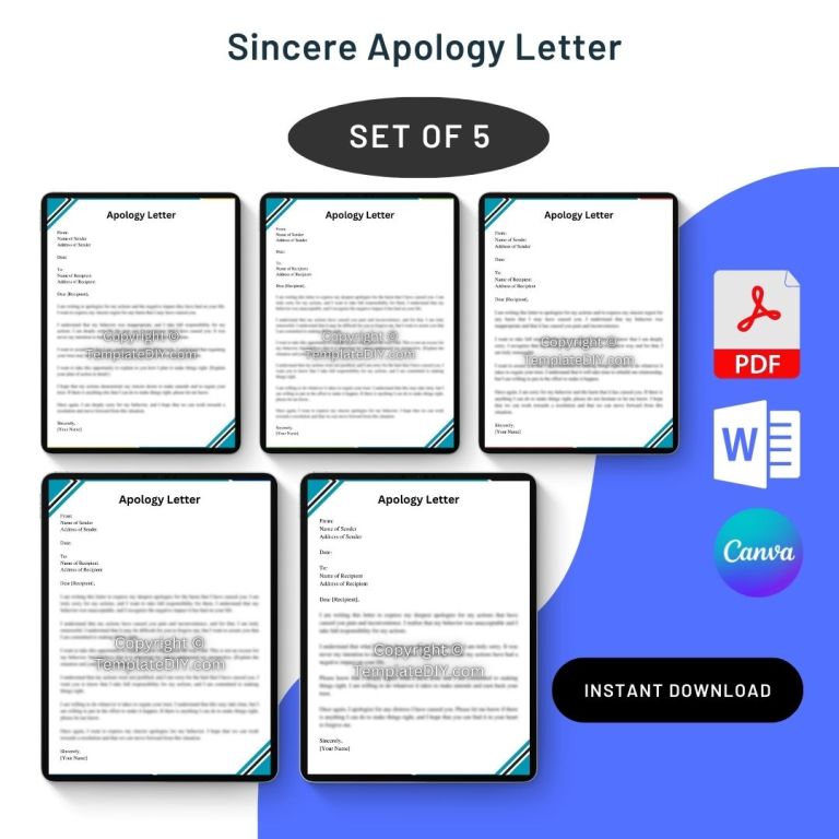 Sincere Apology Letter Sample Template with Examples