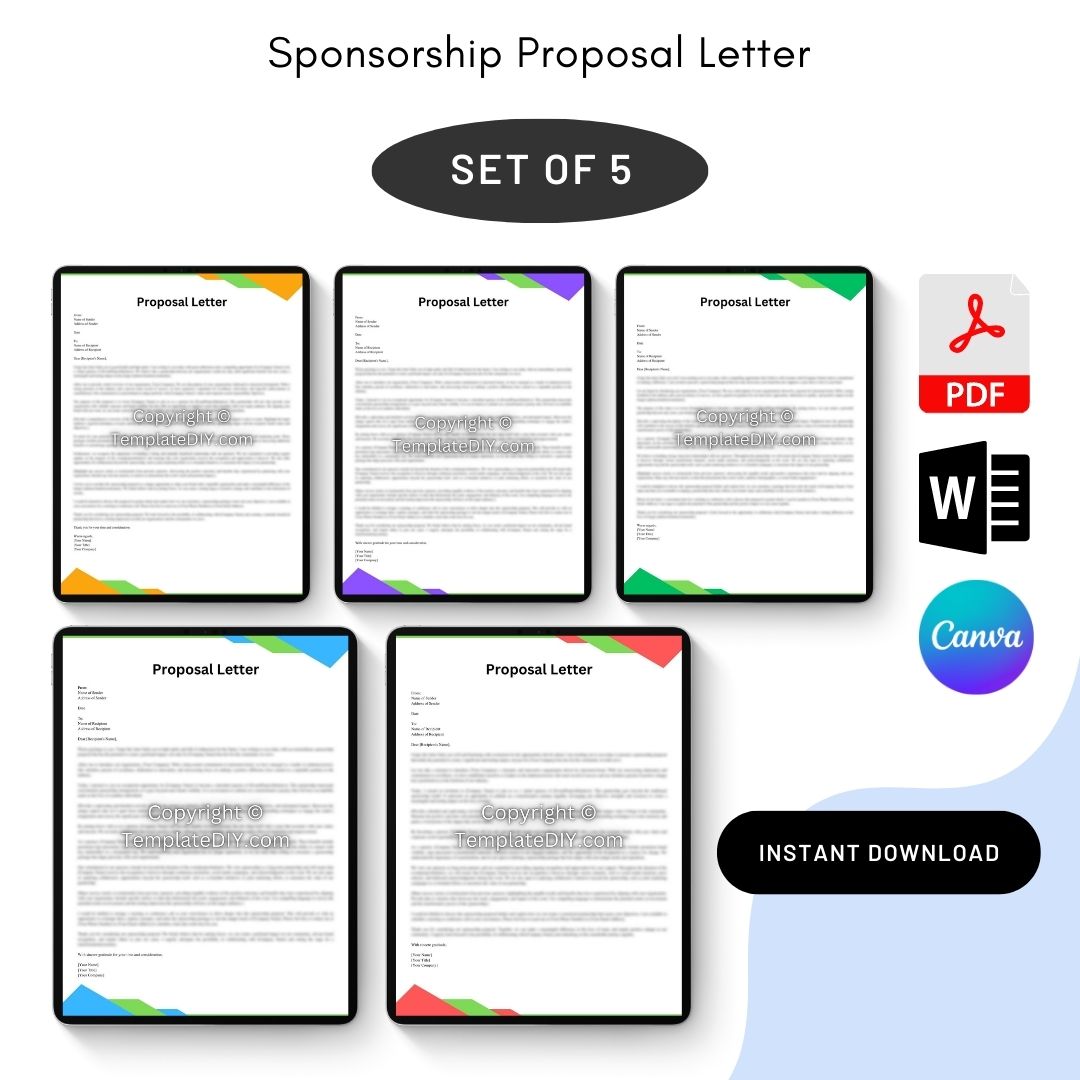 Sponsorship Proposal Letter Sample with Examples [Word]