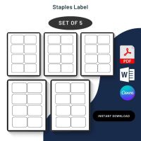 Staples Label Templates Printable PDF, Word [Editable]