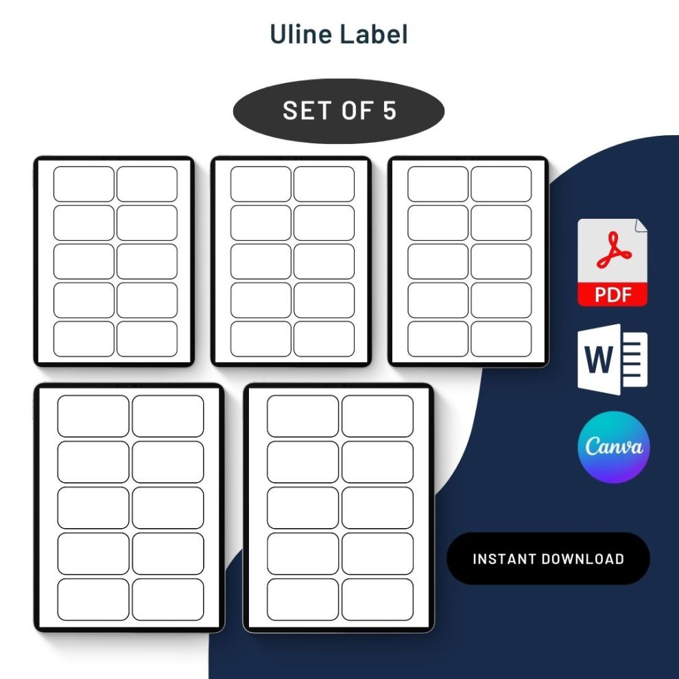Uline Label Template – Download Printable PDF & Word