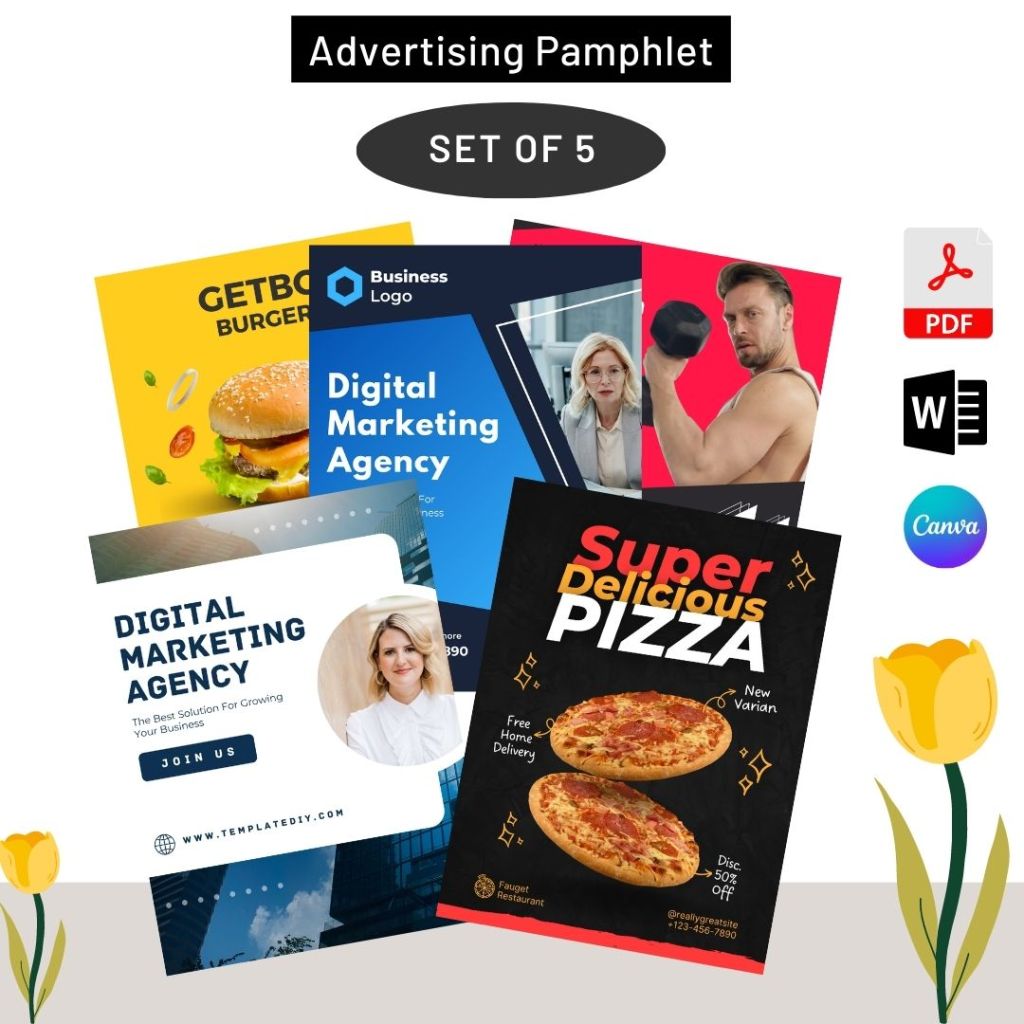 Event Pamphlet Template Printable PDF, Word [Editable]