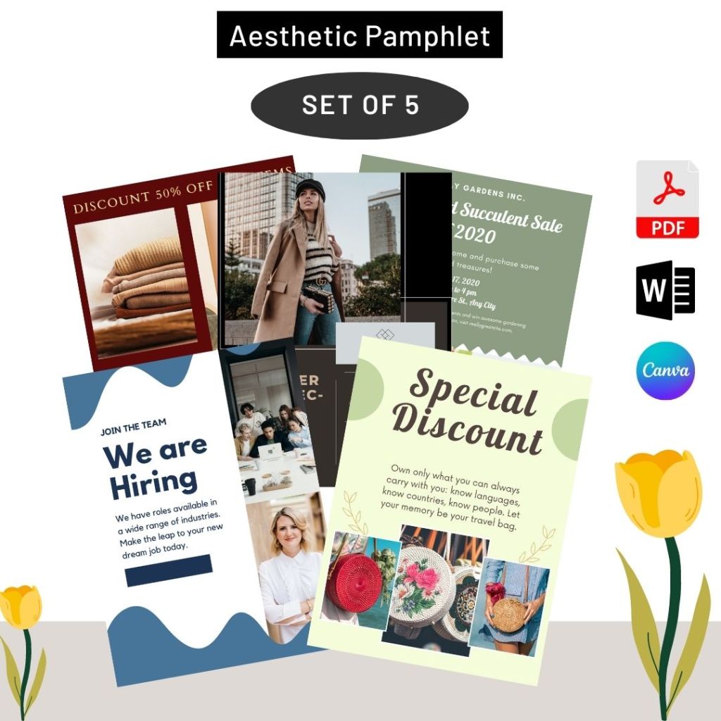 Celebration of Life Pamphlet Template Printable PDF, Word