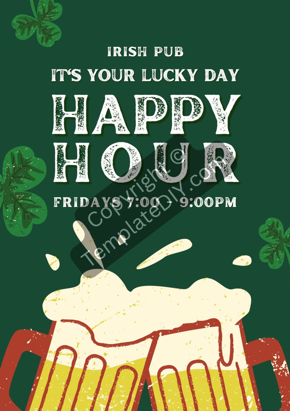 Beer Poster Template Printable PDF, Word [Editable]