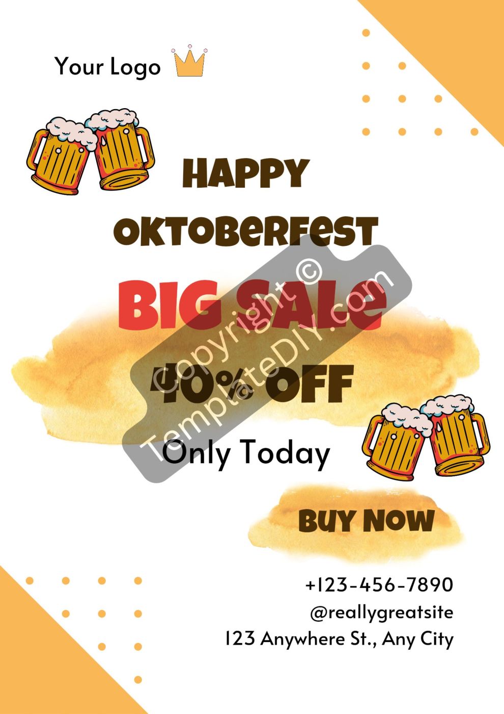 Beer Poster Template Printable PDF, Word [Editable]