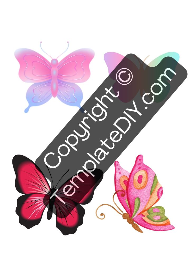 Butterfly Clipart Printable Template PDF, Word [Editable]