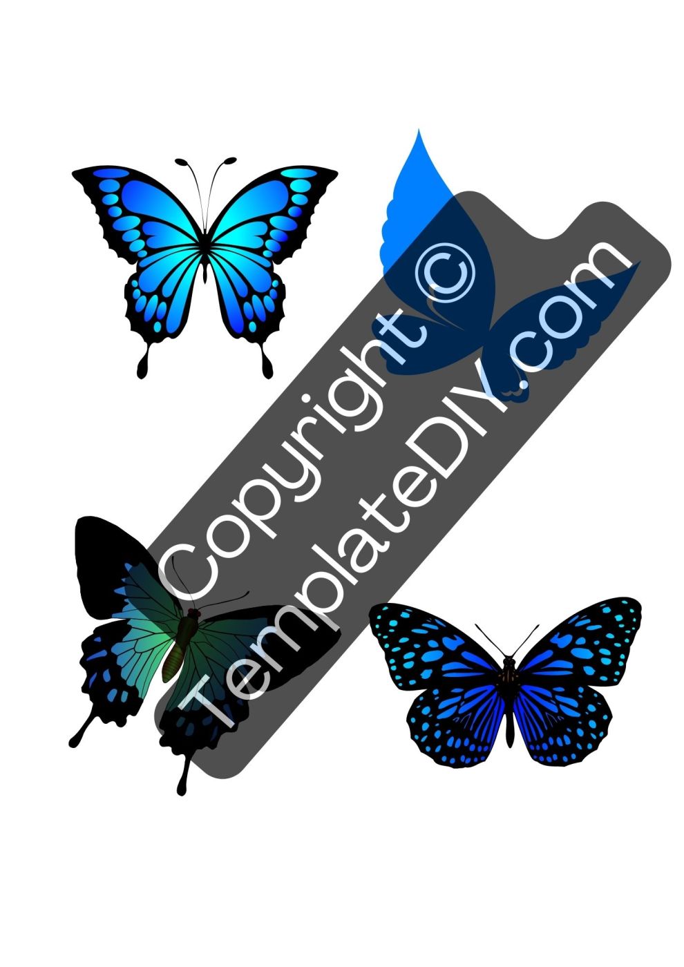 Butterfly Clipart Printable Template PDF, Word [Editable]