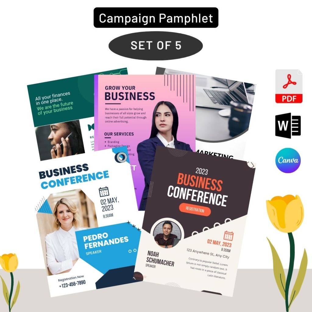 Catering Pamphlet Template Printable PDF, Word [Editable]