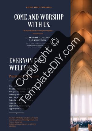Church Pamphlet Template Printable PDF, Word [Editable]