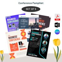 Conference Pamphlet Template Printable PDF, Word [Editable]