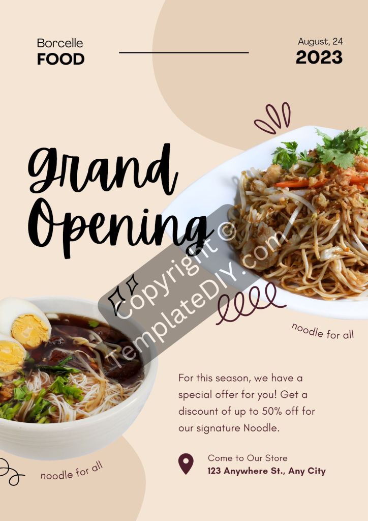 Food Pamphlet Template Printable PDF, Word [Editable]