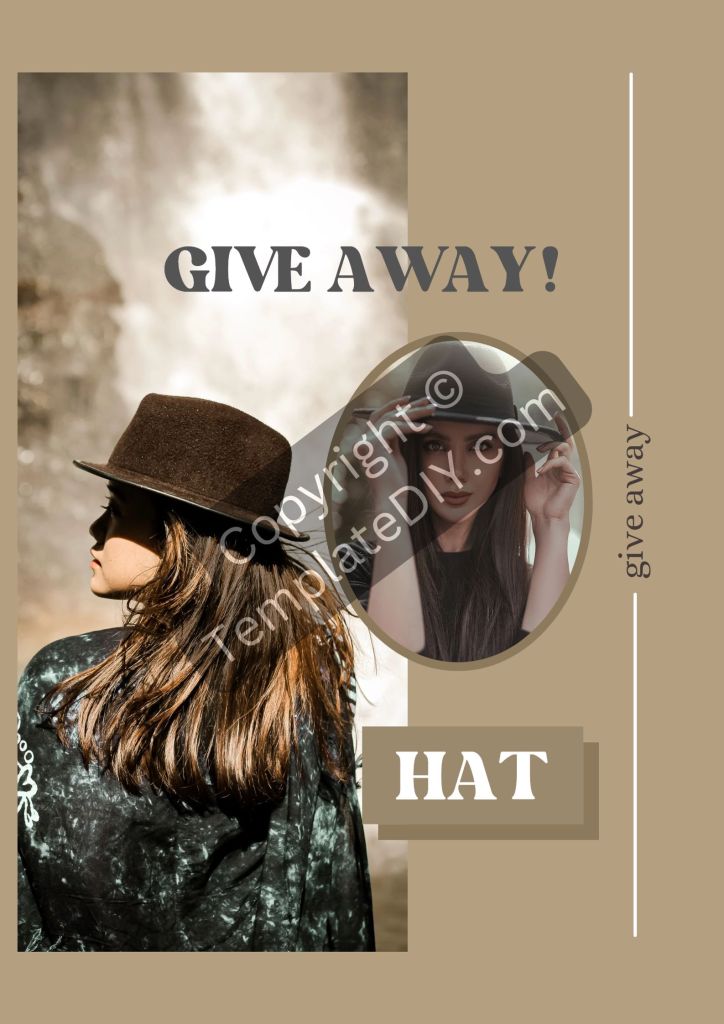 Giveaway Post Template Printable in PDF, Word [Editable]