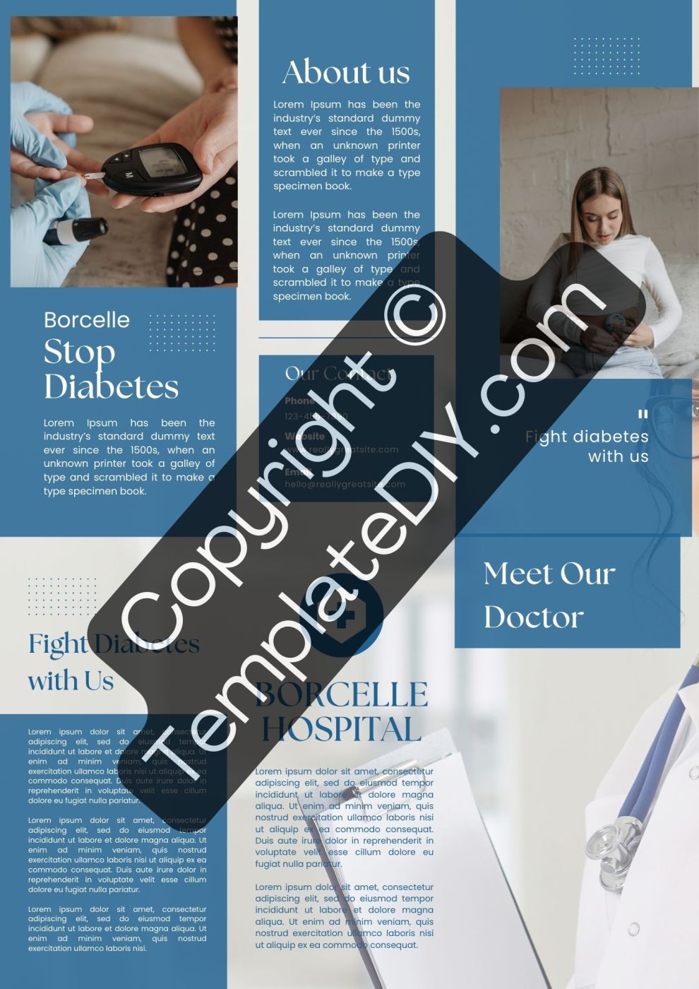 Medical Pamphlet Template Printable PDF, Word [Editable]